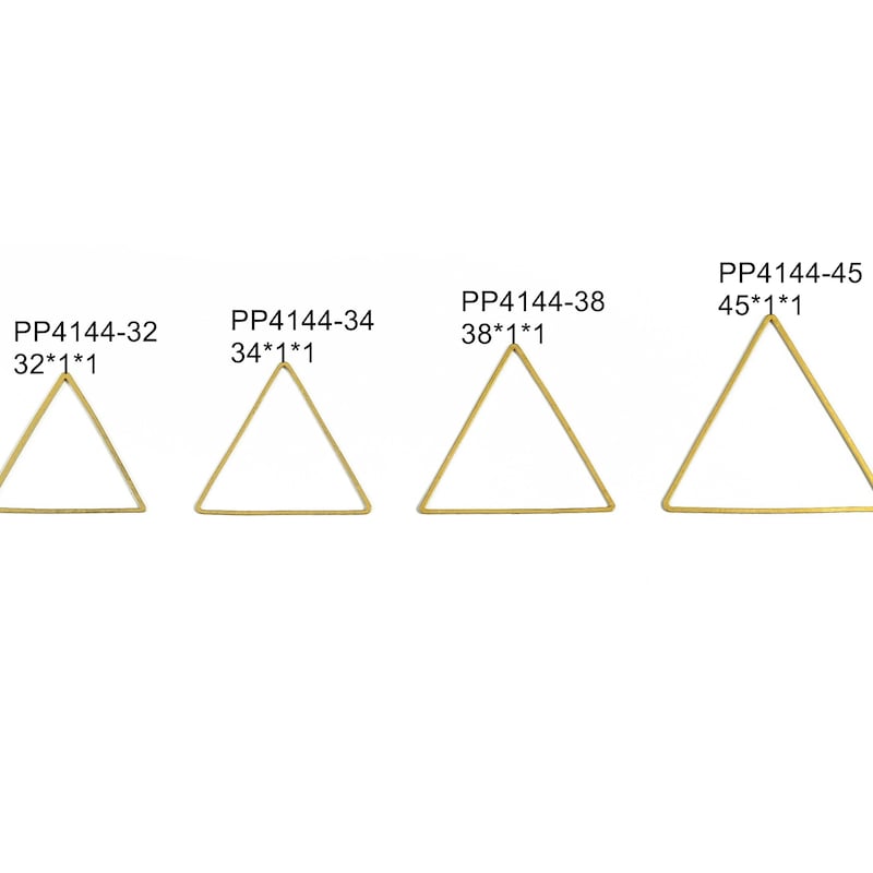 45mm Brass Triangle - Etsy