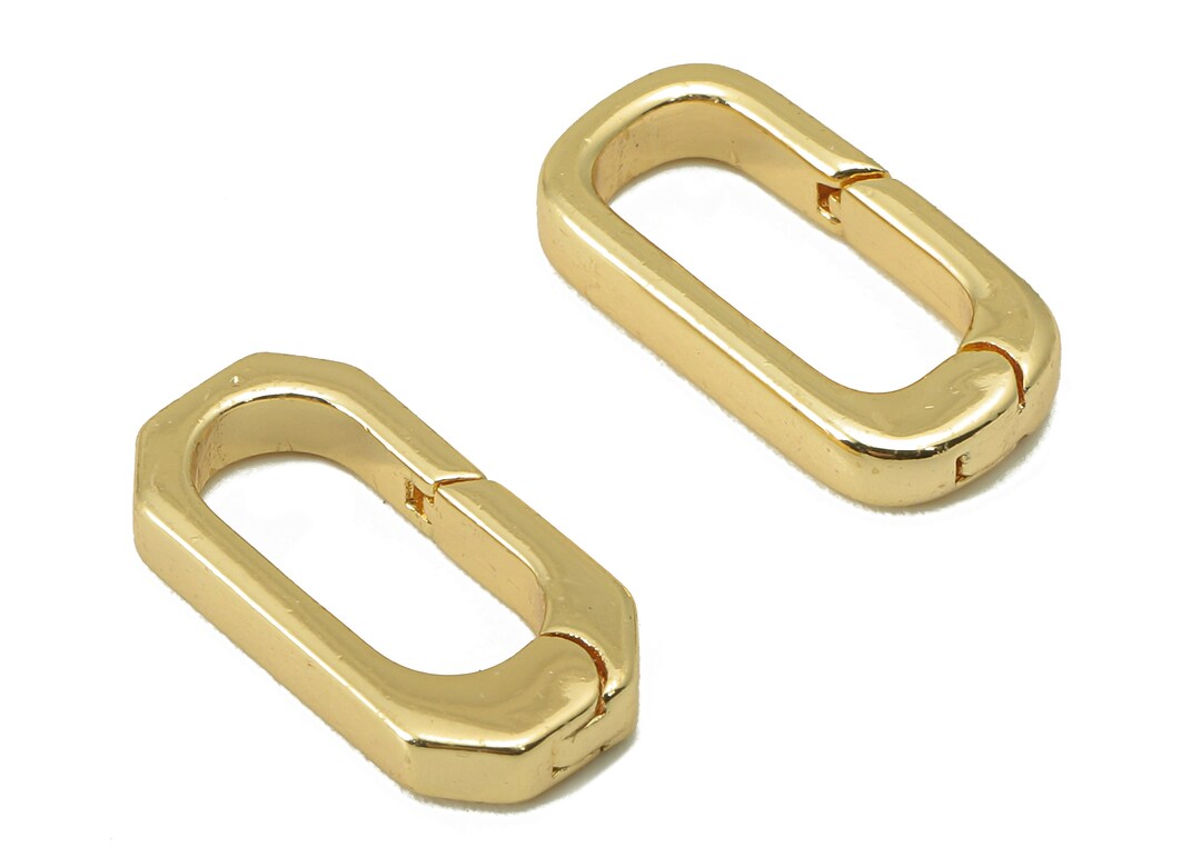 Brass Octagon Clasp - Brass Thick Hoop Clasp - Brass Octagon Hoop Clasp ...