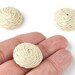 Handwoven Rattan Earrings - Round Shaped Rattan Pendant - Wooden Straw ...