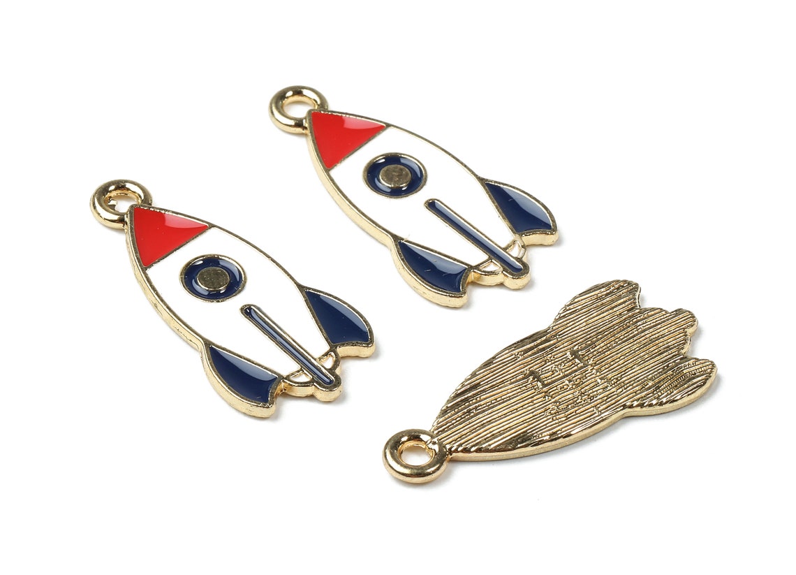 Alloy Rocket Charms Zinc Alloy Rocket Earrings Rocket | Etsy