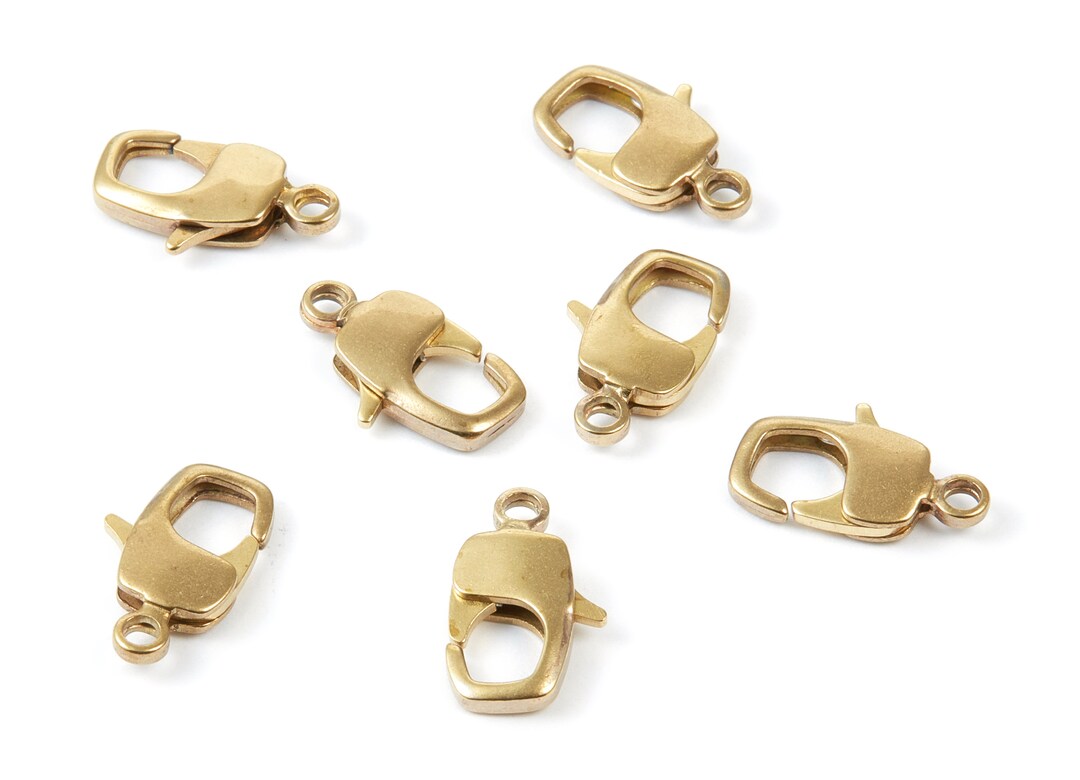 Brass Parrot Clasp - 17mm - Raw Brass Lobster Claw Clasps - Jewelry ...