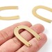 Brass U Charms - U Shaped Raw Brass Connectors With 3 Holes - Jewelry ...