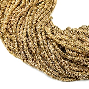 Brass Rope Chain - Raw Brass Fox Chain - Unsoldered Open Chain - 0.21 ...