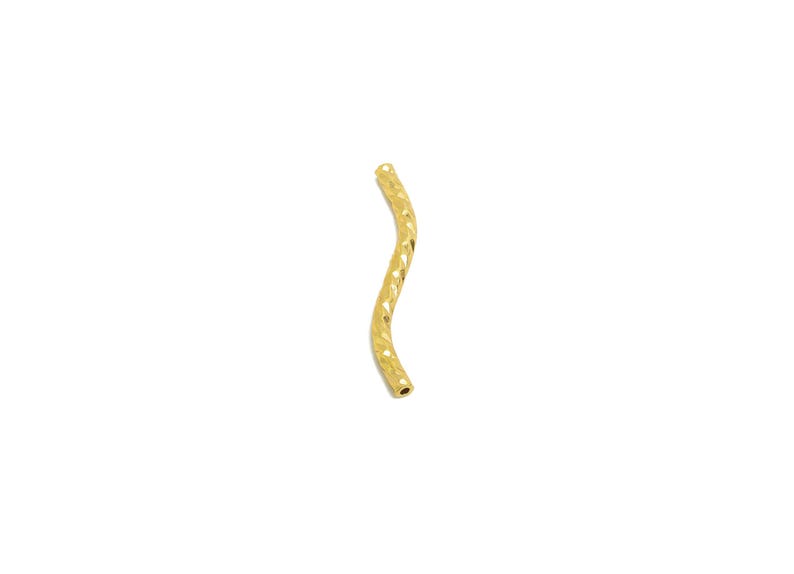 1.5*20 Batch Twisted Tube Bead - Brass Twisted Tube Spacer Bead ...