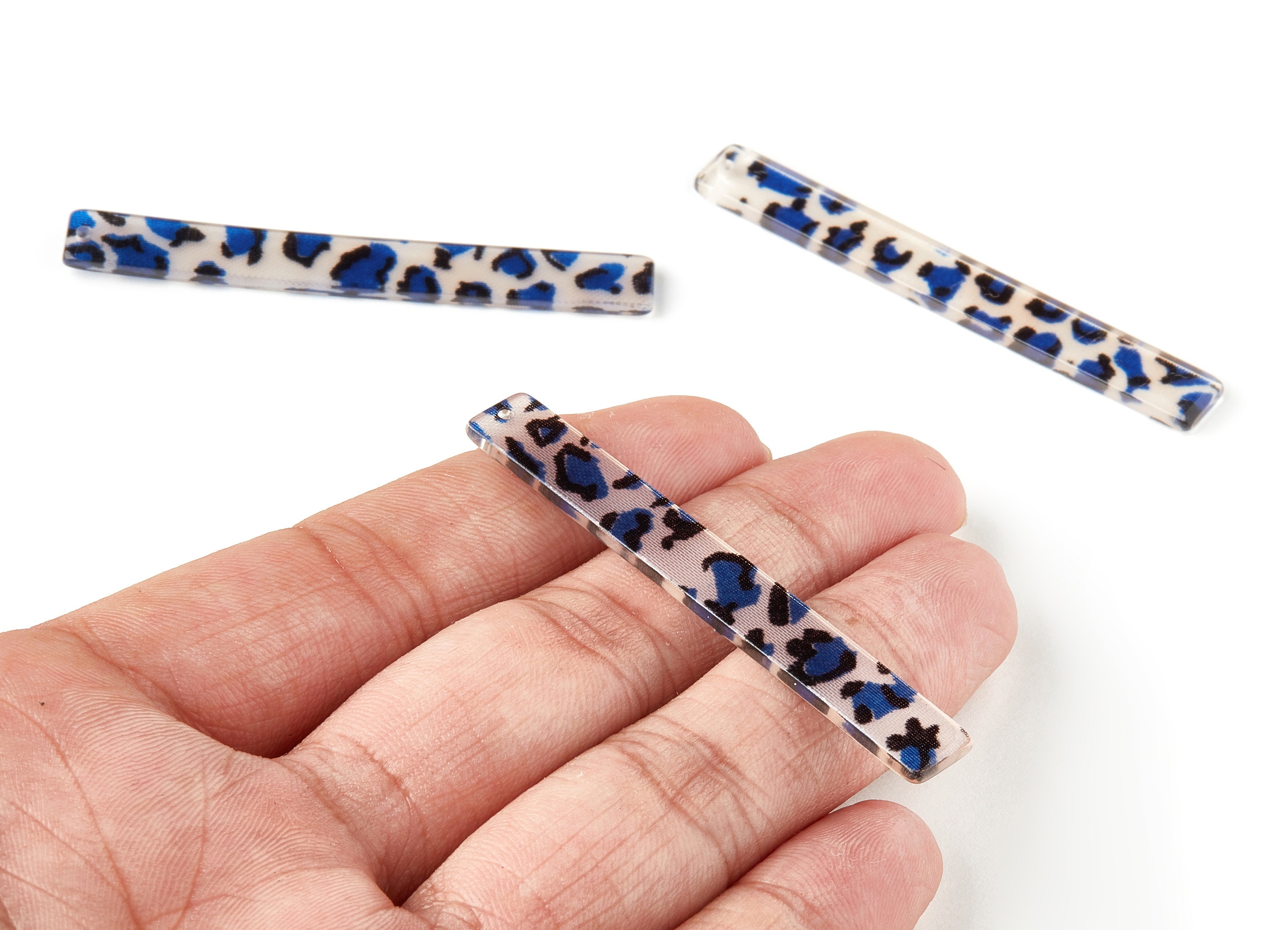 Acetate Stick Charms Bar Earrings and Pendant Earring | Etsy