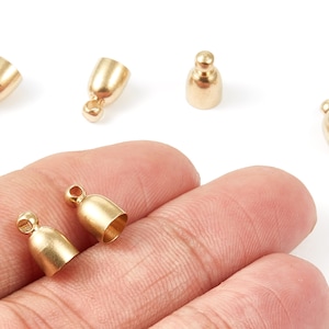 Brass Tassel End Caps - Raw Brass Barrel End - 6*10 - Cord End Caps ...