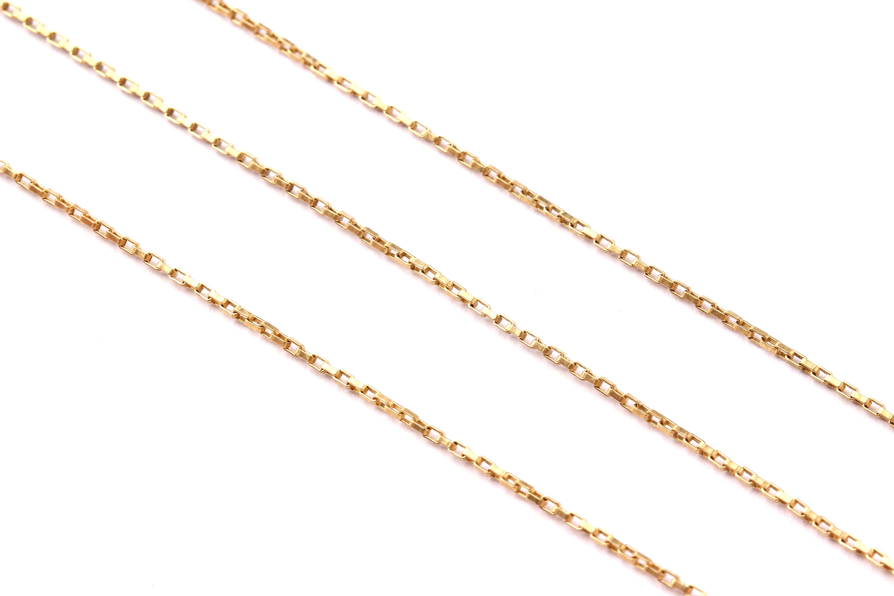 Rectangle Box Chain Link Chain Raw Brass Chain Tiny | Etsy