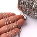 Bar Satellite Cable Chain Brass Chain Silver Plated Soldered 0.07 X 0. ...