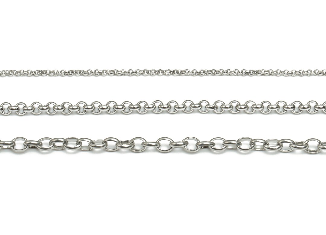 Stainless Steel Rolo Chain - 304 Stainless Steel Chain - Soldered Rolo ...