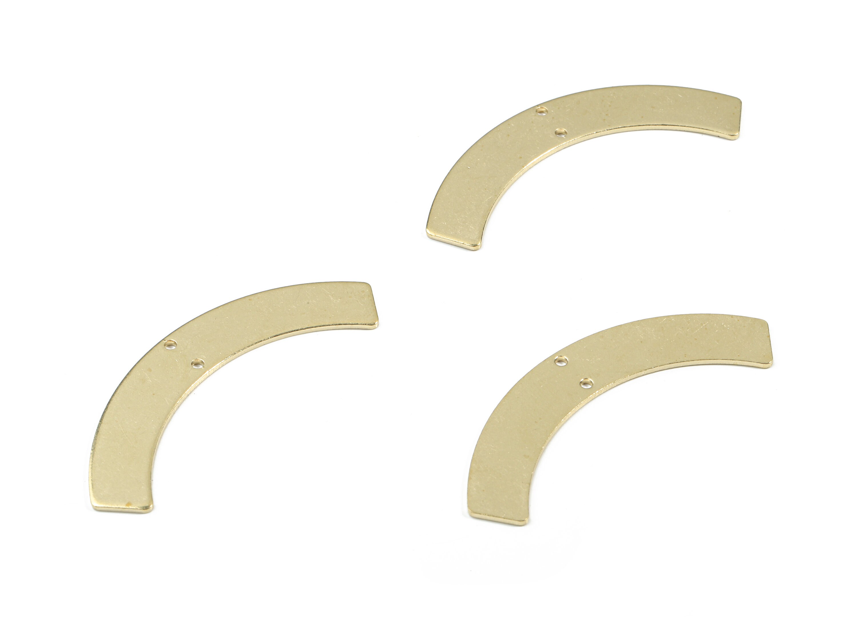 Brass Bent Bar Earring Connector - Raw Brass Bent Bar Necklace ...