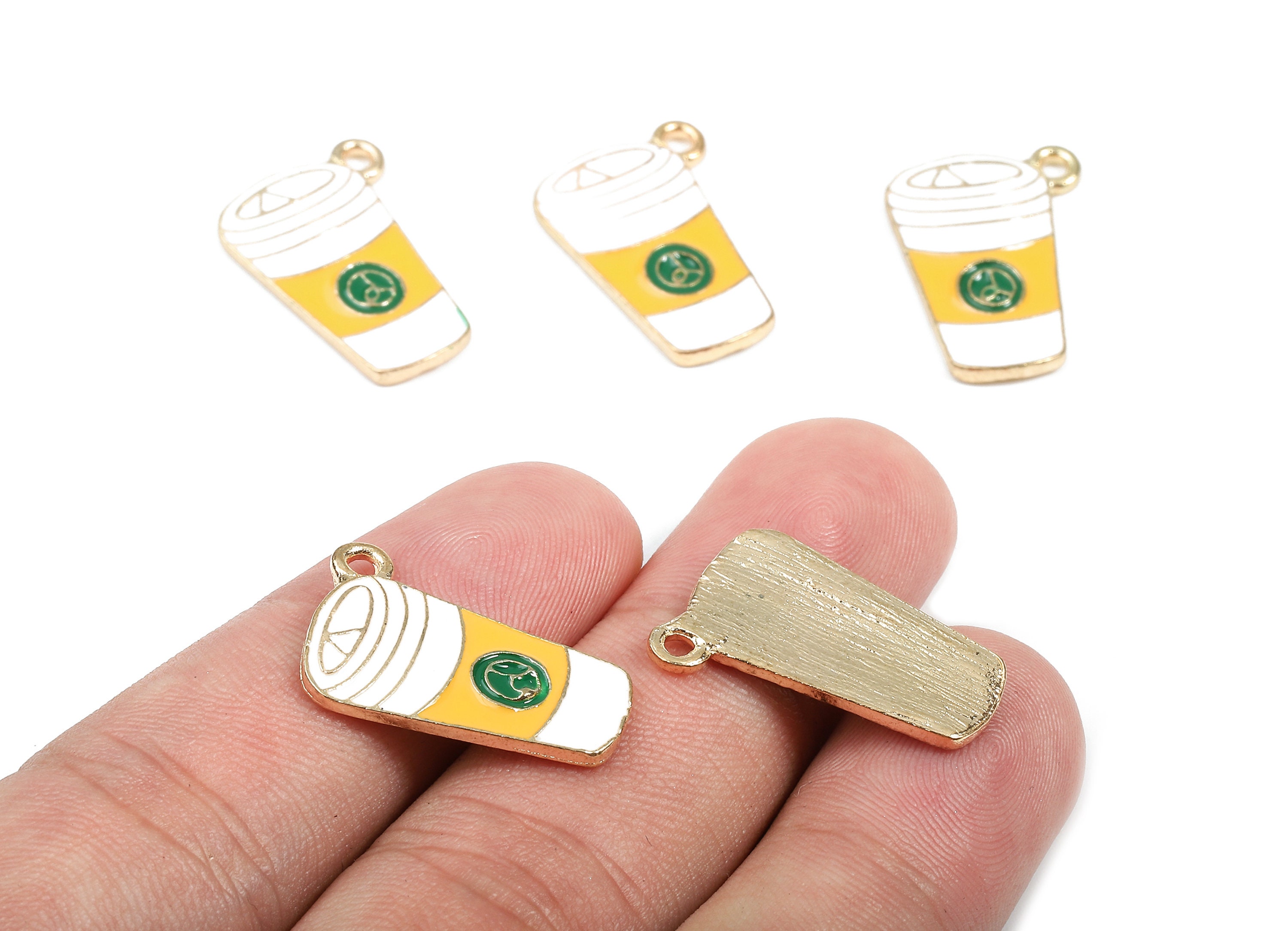 Alloy Coffee Charms Zinc Alloy Coffee Earrings Coffee - Etsy