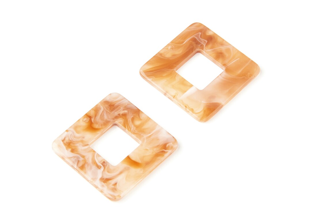 Acrylic Square Earring Charms - Square Shaped Earrings - Earring ...