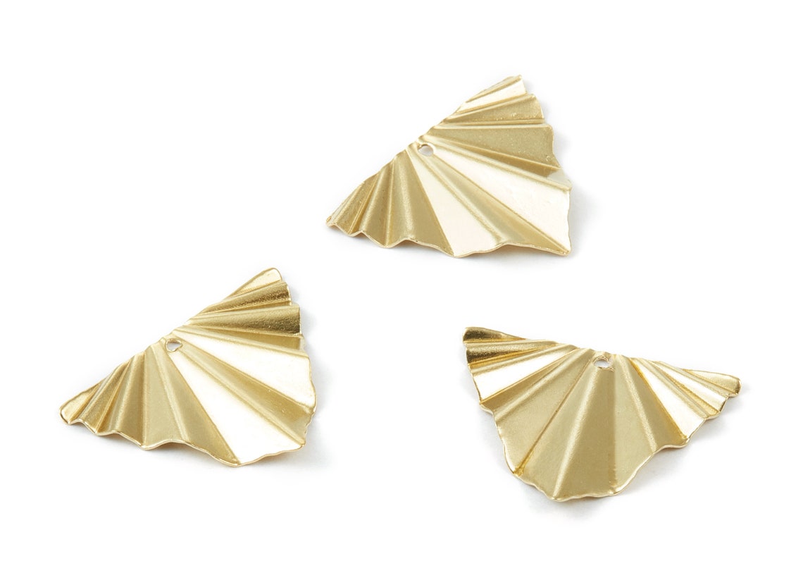 Brass Triangle Charms Triangle Raw Brass Pendant Brass | Etsy
