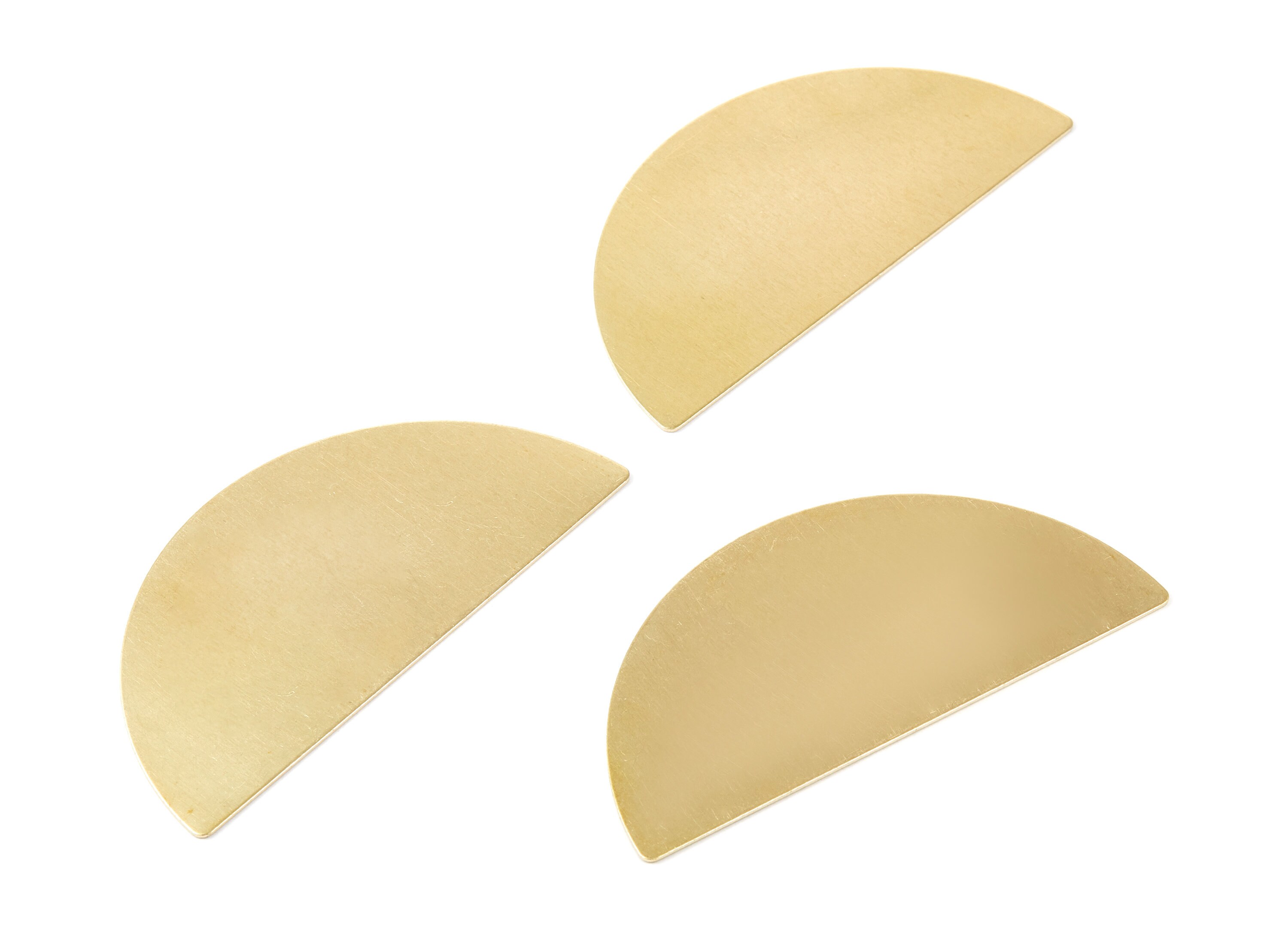 Brass Half Round Blank Big Half Round Shaped Raw Brass Half - Etsy