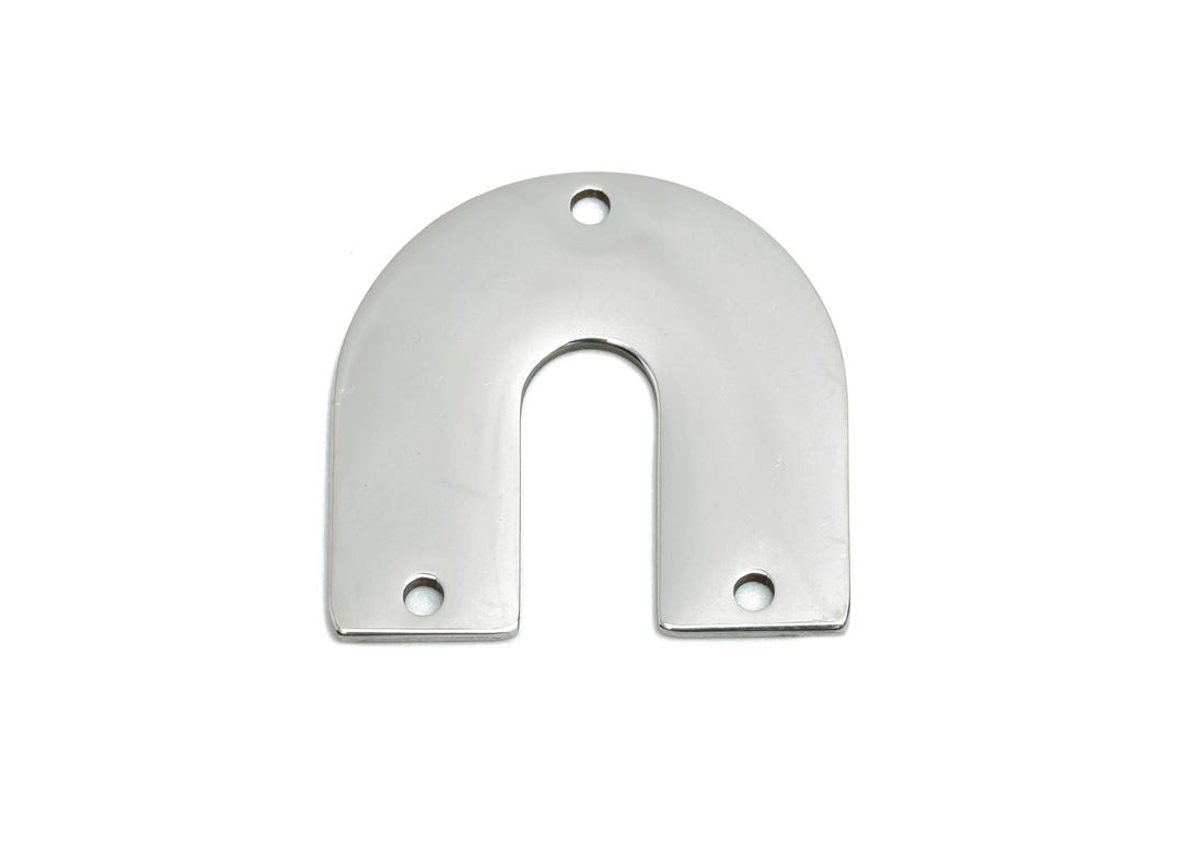 Steel Arch Connector - Stainless Steel Horseshoe Pendant - Steel Dainty ...