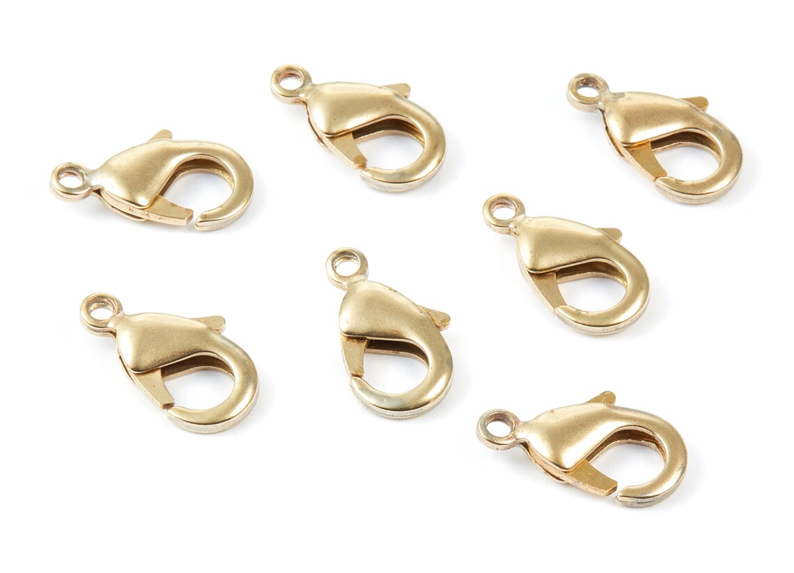 Brass Parrot Clasp - 903 - Raw Brass Lobster Claw Clasps - Jewellery ...