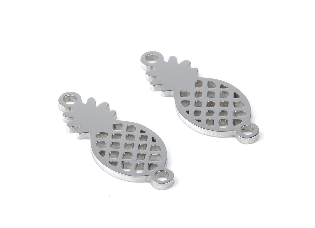 Stainless Steel Pineapple Connector - Pineapple Earrings Charms and ...