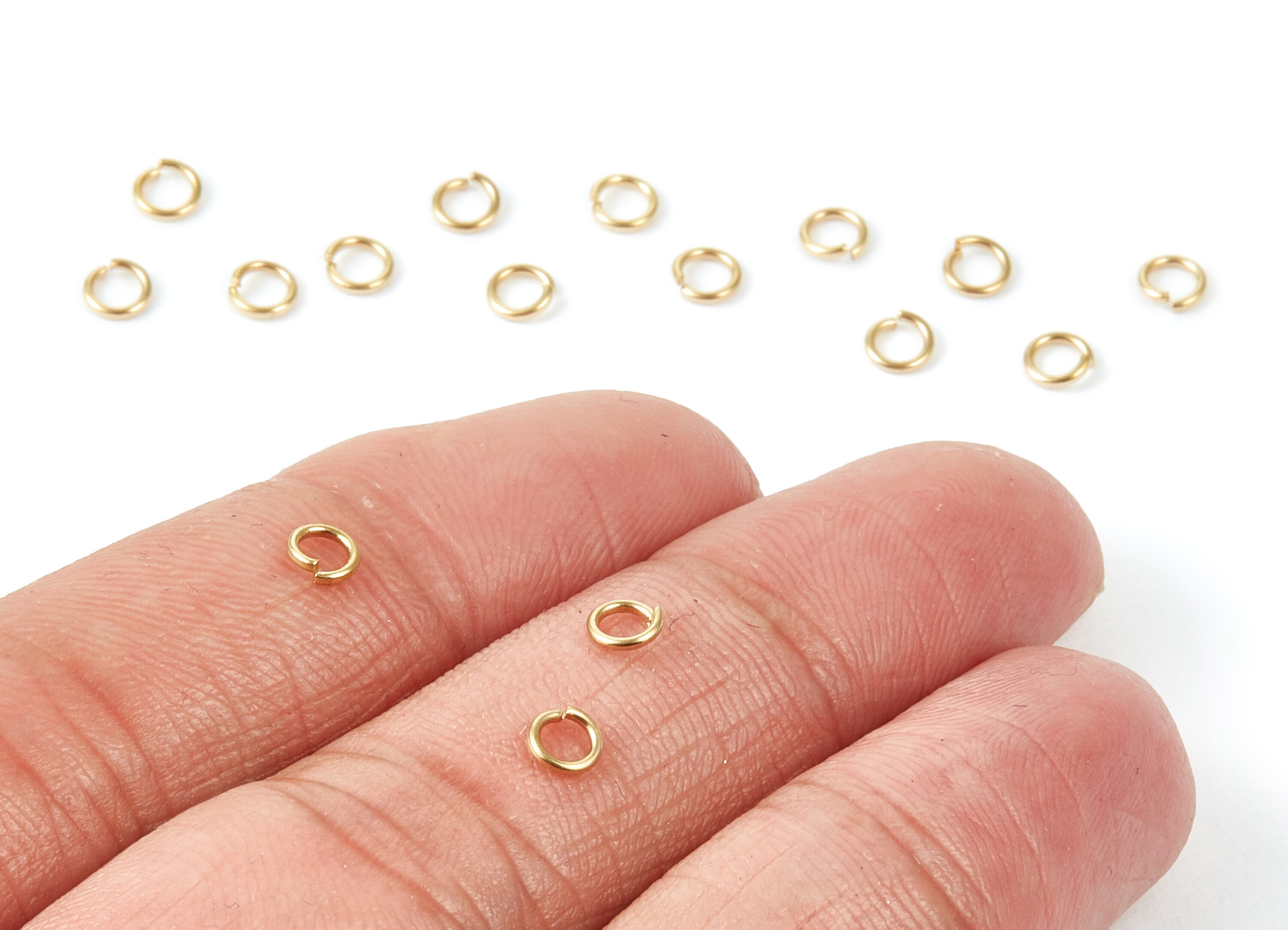 Brass Open Jump Rings 4x07mm Raw Brass Open Jump Rings | Etsy