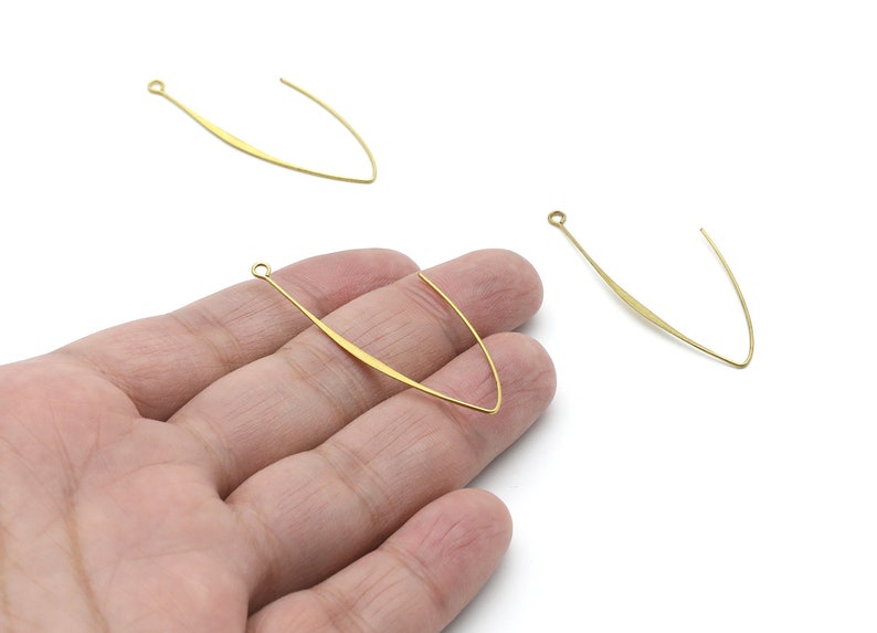 Brass Hammered Earring Wire Raw Brass Ear Wire Earring - Etsy