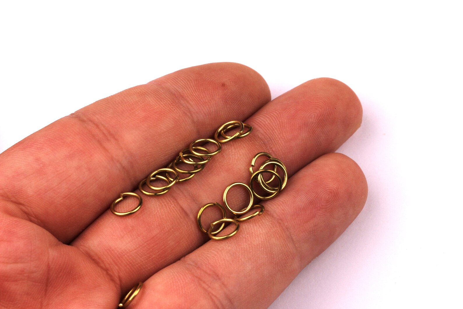 Brass Open Jump Rings 7x0.8mm Raw Brass Jump Rings - Etsy