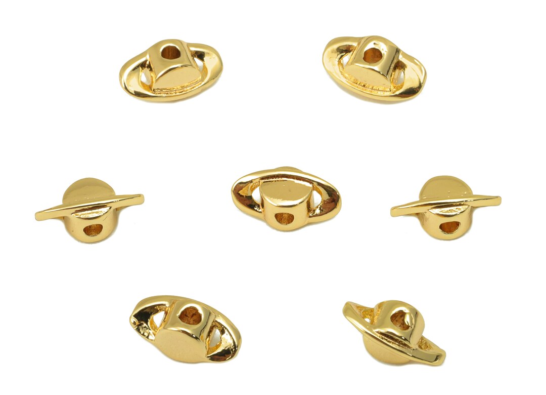 Brass Earth Spacer Bead - Brass Spacer Beads - Gold Saturn Bead - for ...