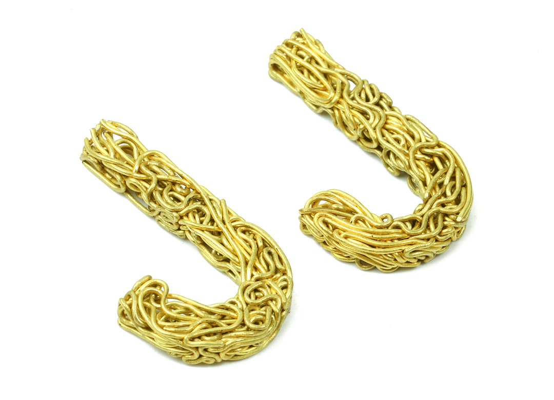 Brass J Letter Pendant - Raw Brass Hammered Wire Letter J Alphabets ...