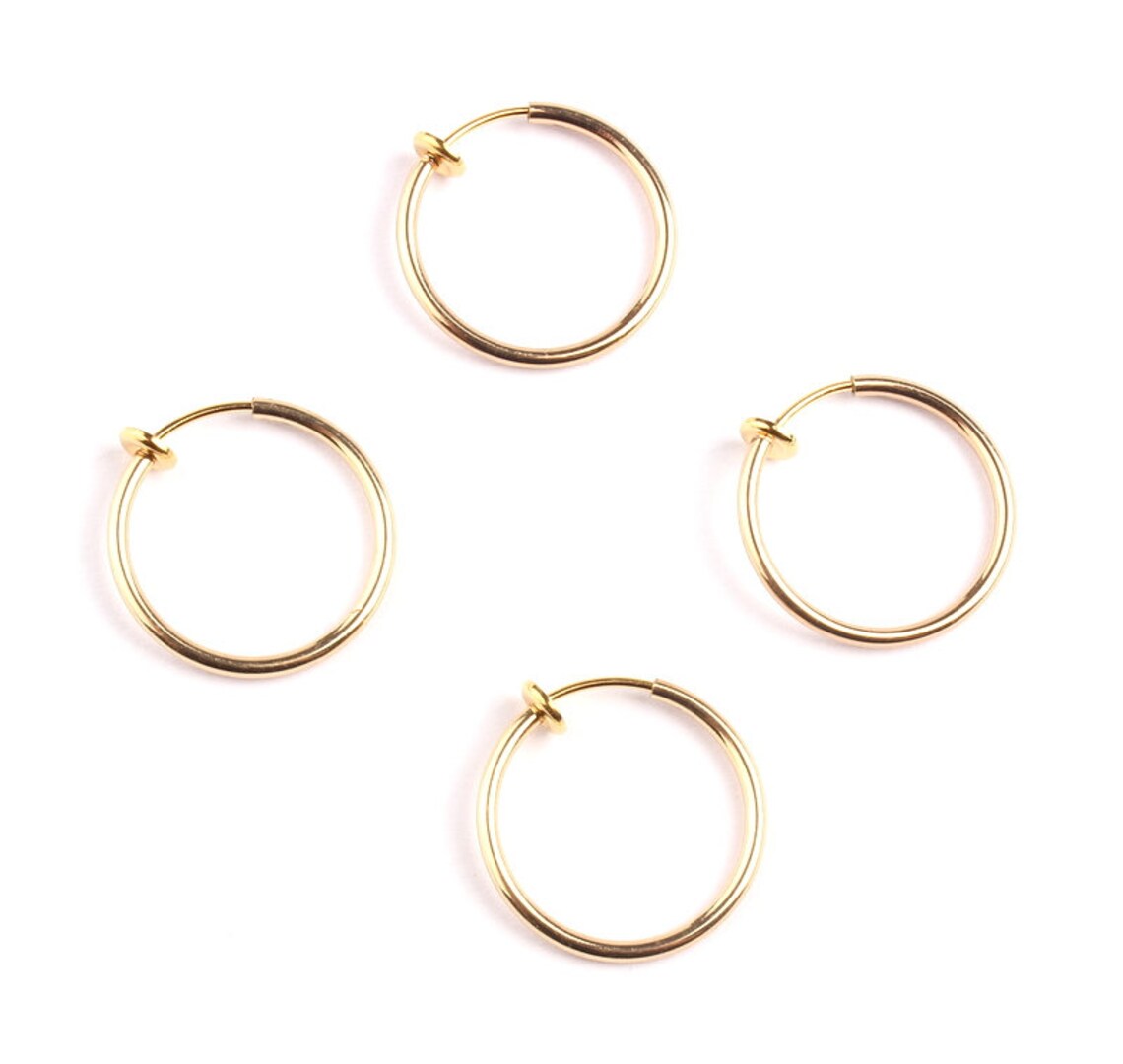 Spring Clasp Circle Shaped Gold Filled Gold Fill Spring - Etsy