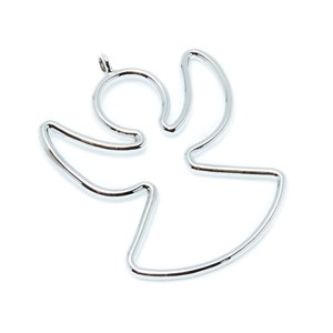 Big Angle Shaped Charms- Zinc Alloy Earring Finding - Nickel / Silver ...