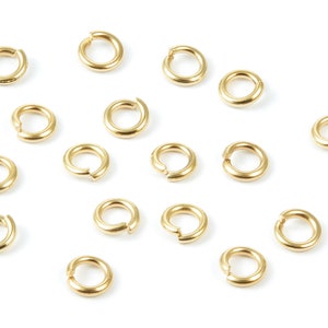 Brass Open Jump Rings - 1.2x6mm - Raw Brass Open Jump Rings - 6x6x1,2mm ...