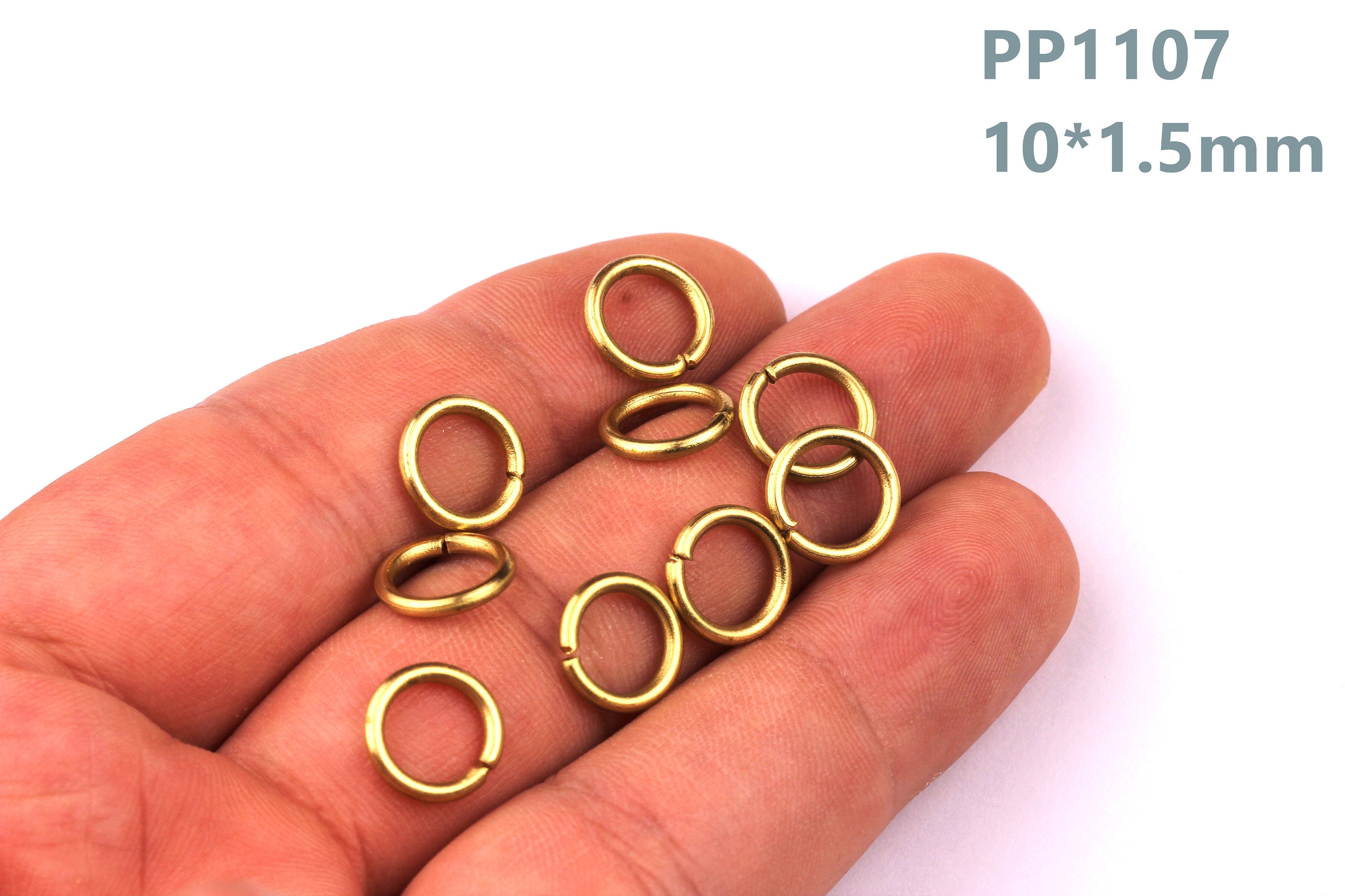 Brass Closed Jump Rings Raw Brass Circle Closed Jump Ring - Etsy