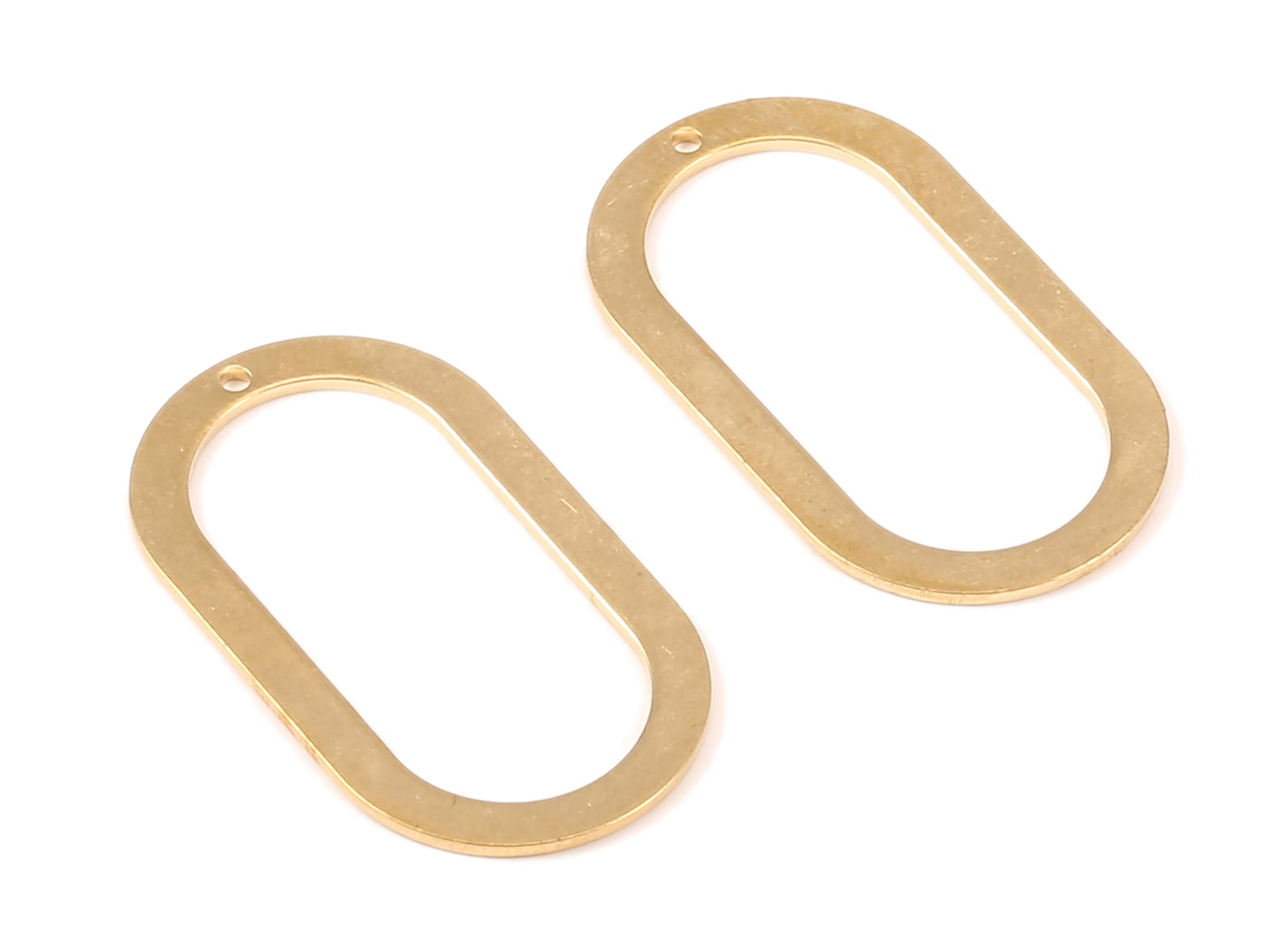 Brass Oval Charms Raw Brass Oval Earrings and Pendant - Etsy