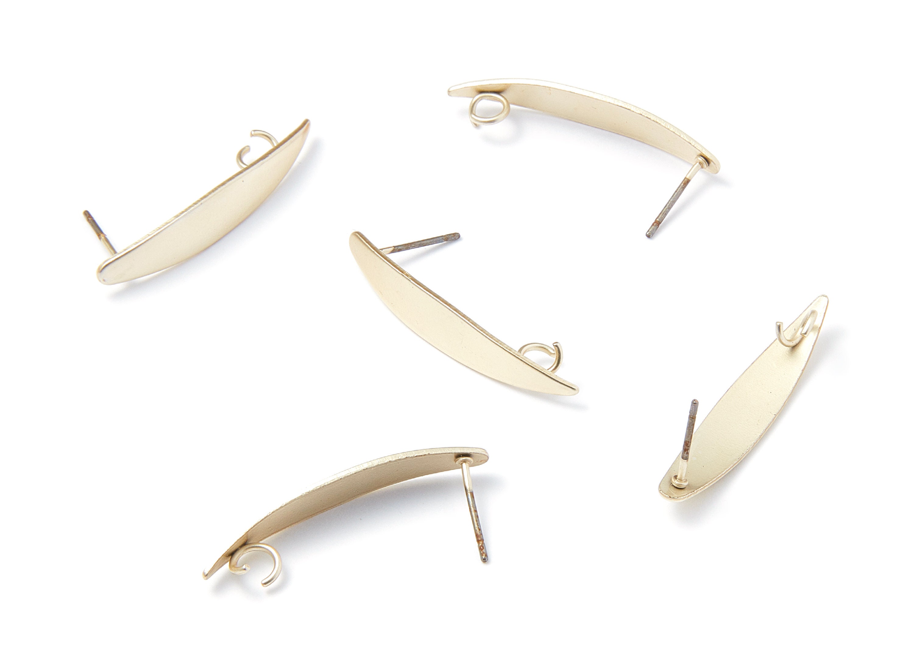 Iron Earring Stud Gold Tone Plated Earring Post Earring - Etsy