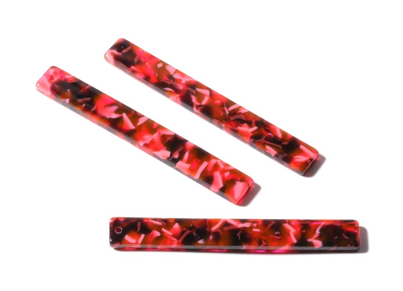 Acetate Stick Charms Bar Earrings and Pendant Earring | Etsy