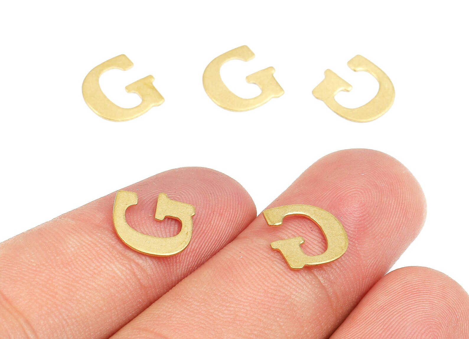 Brass G Blank Raw Brass Letter G Blank Brass Letter - Etsy