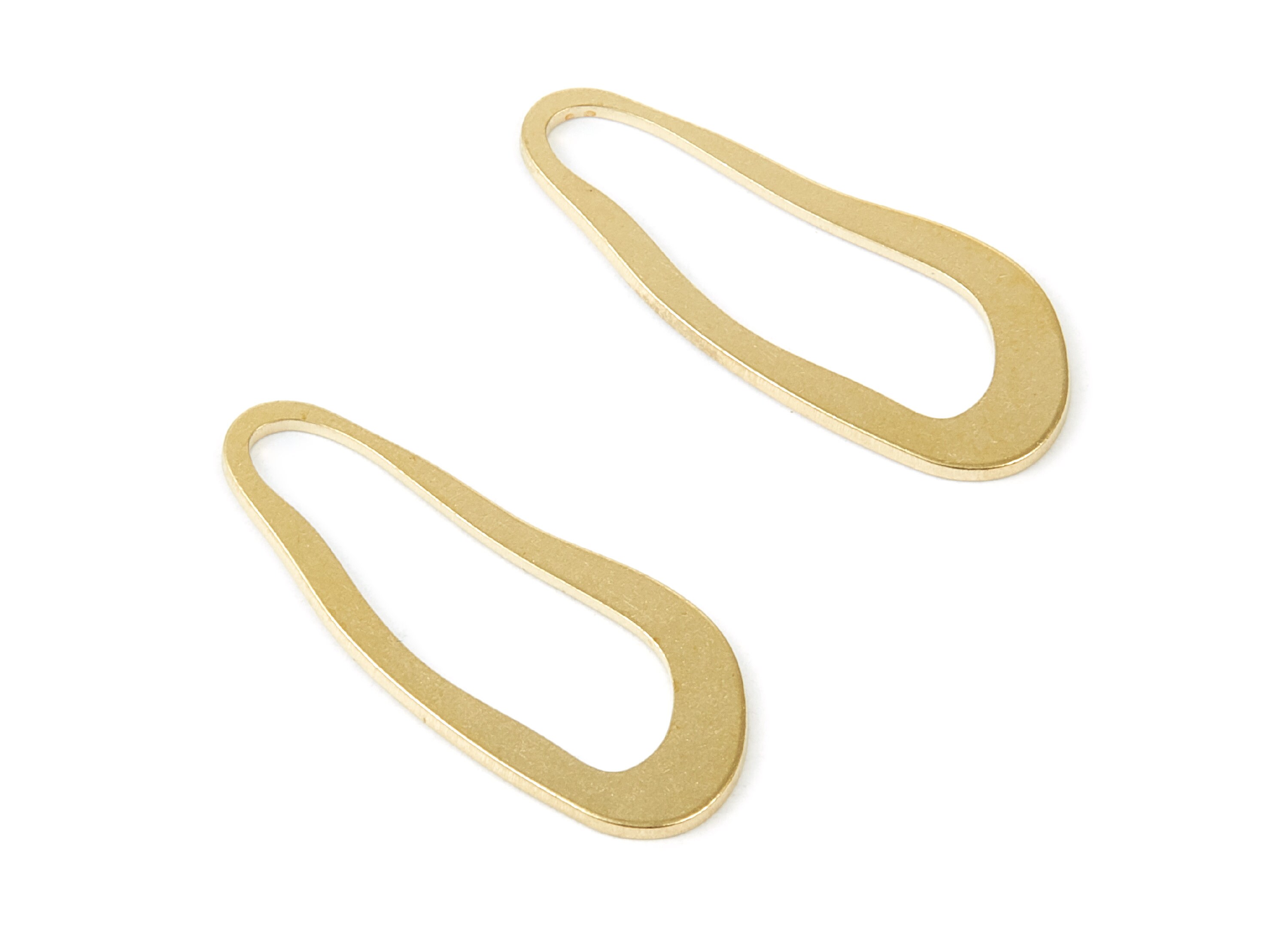 Brass Wavy Oval Charms Wavy Oval Shaped Raw Brass Pendant | Etsy