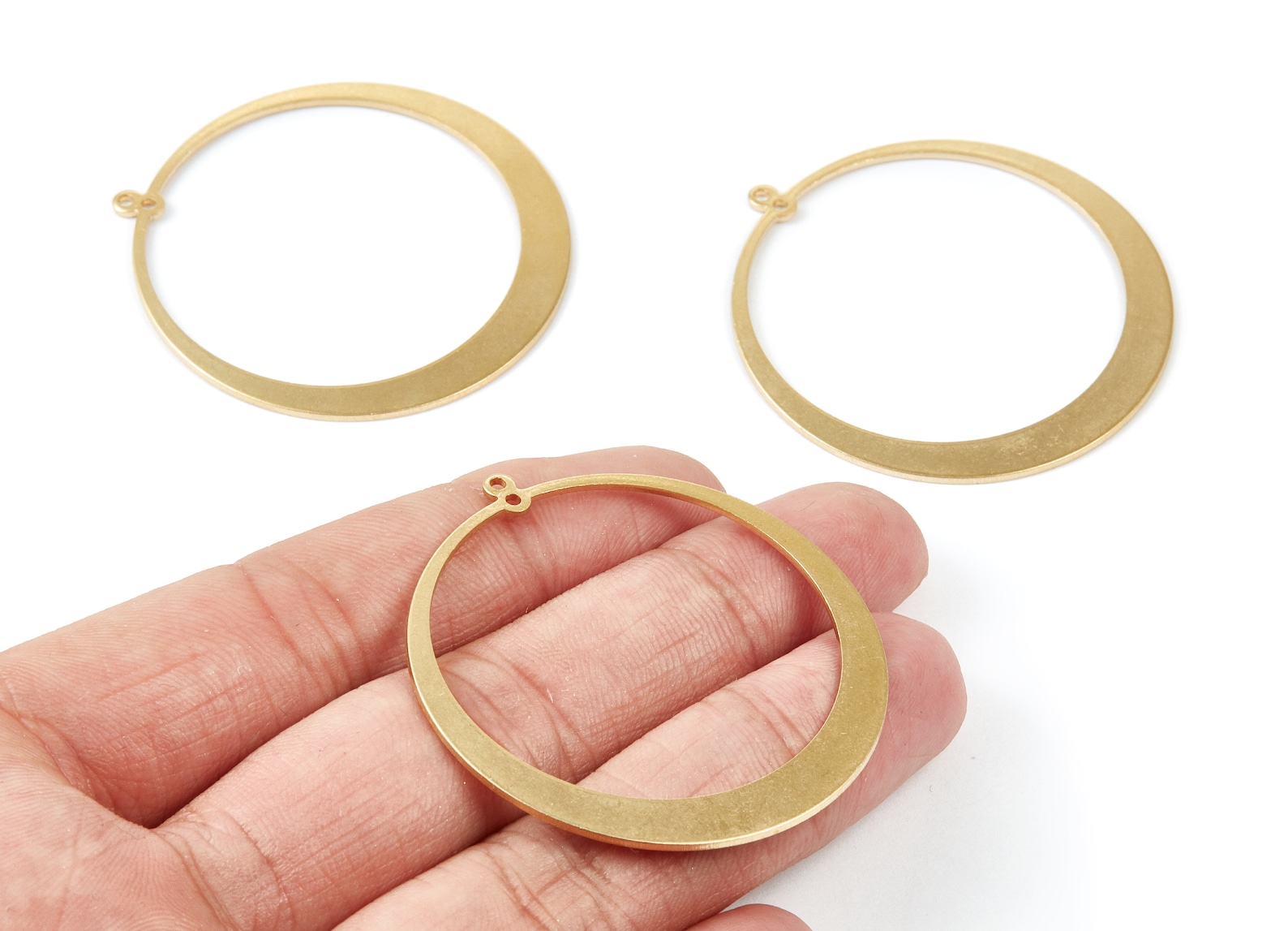 Brass Circle Charms Circle Shape Raw Brass Pendant Earring - Etsy