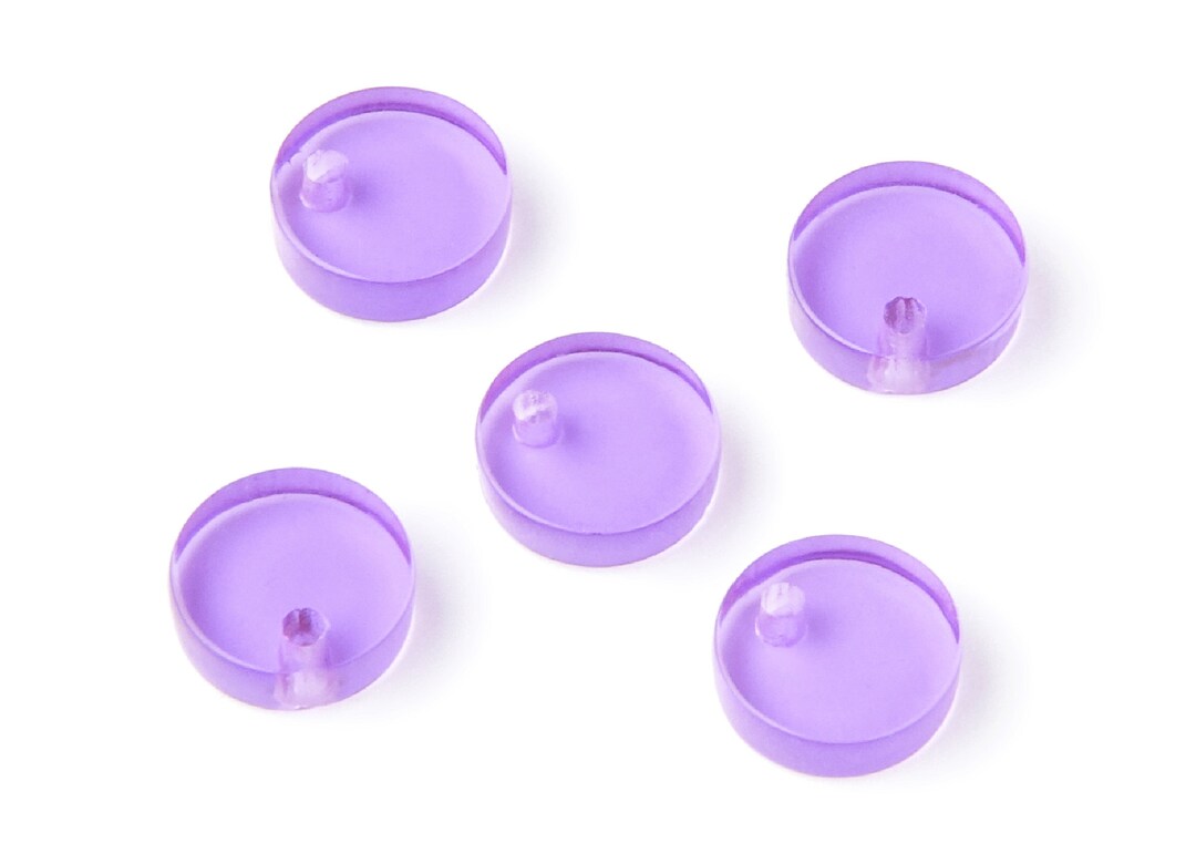 Acrylic Round Earring Charms - Round Circle Pendant - Earring Findings ...