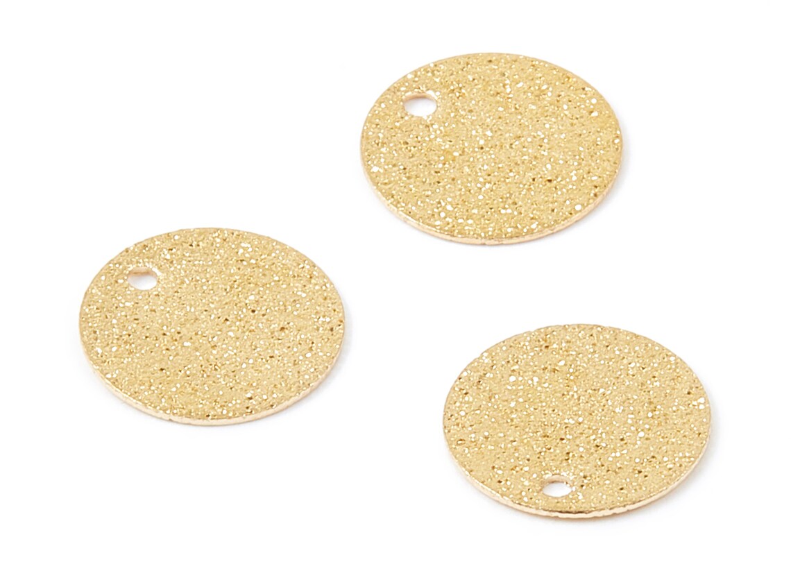 Brass Circle Charms - Brass Circle Shaped Stamping Blank - Earring ...