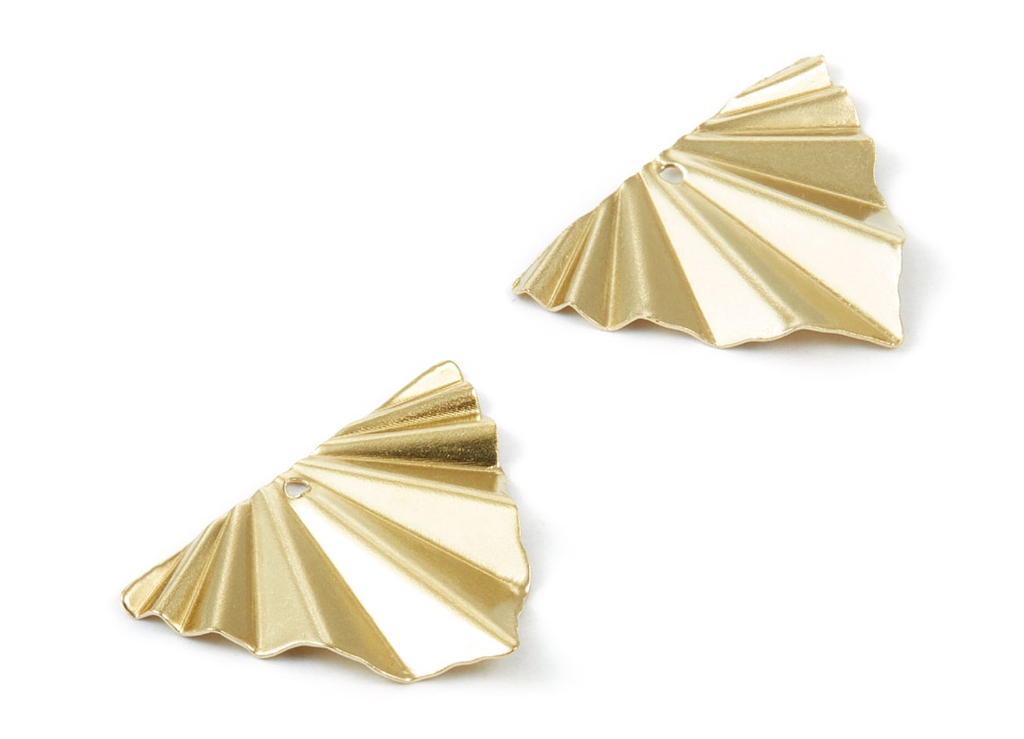 Brass Triangle Charms Triangle Raw Brass Pendant Brass | Etsy