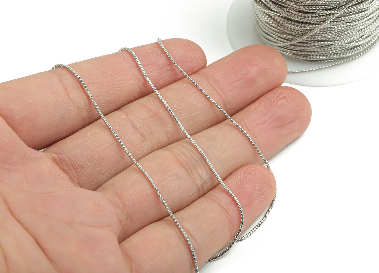 Rope Chain 18K Real Gold Plated Brass Chain Mini Rope Chain | Etsy