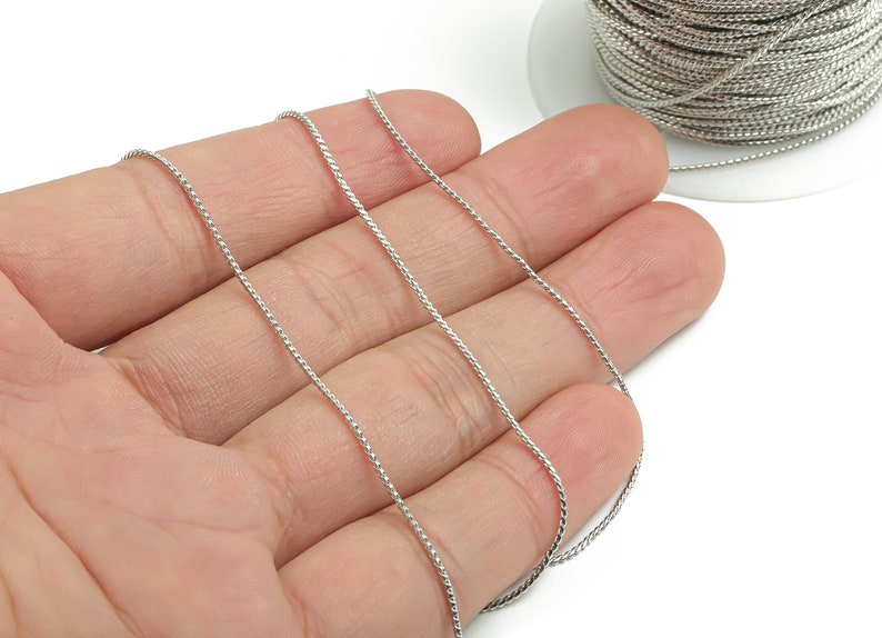 Rope Chain 18K Real Gold Plated Brass Chain Mini Rope Chain | Etsy