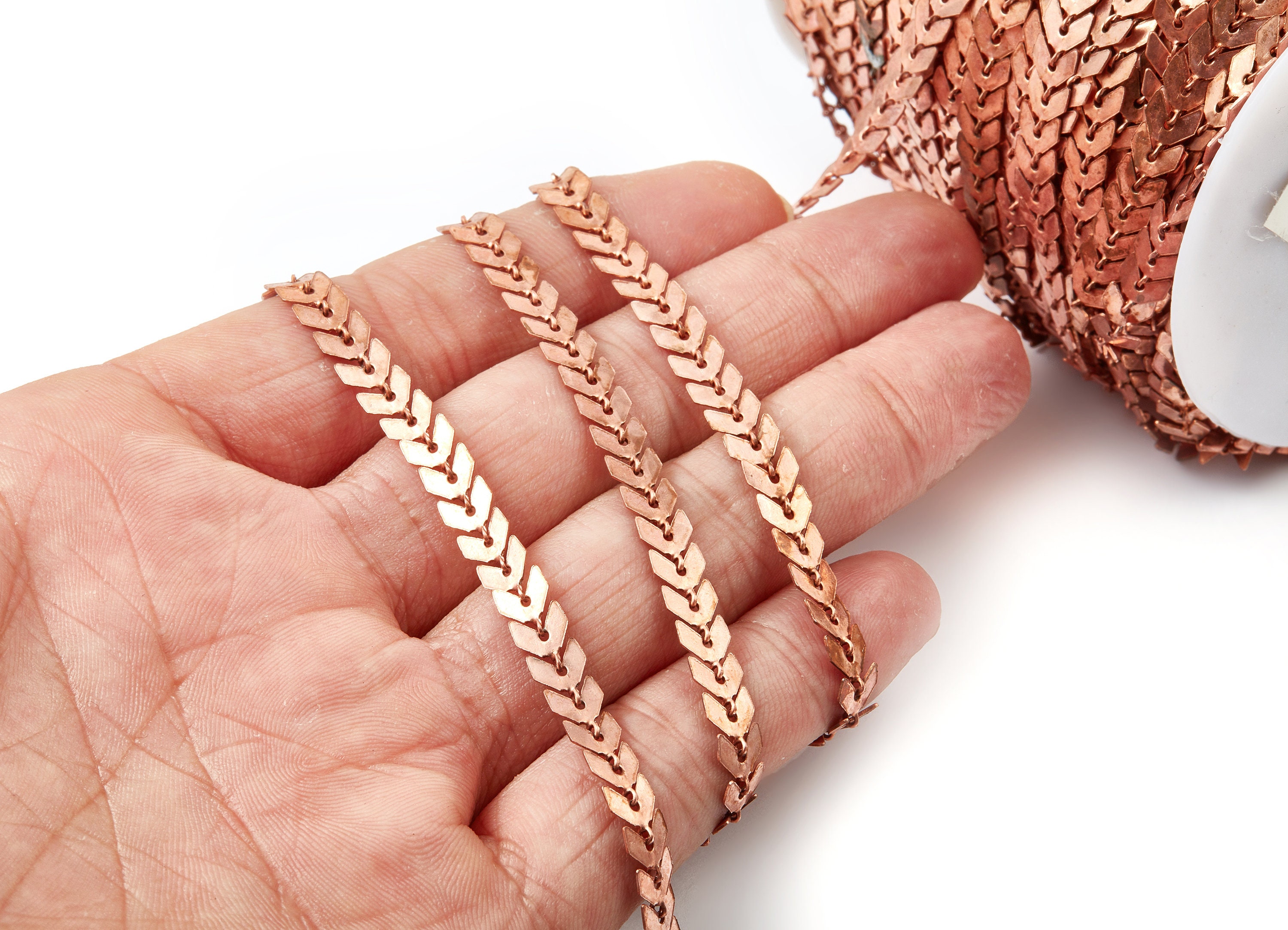 Fishbone Chain Iron Chevron Choker Chain Arrow Chain - Etsy