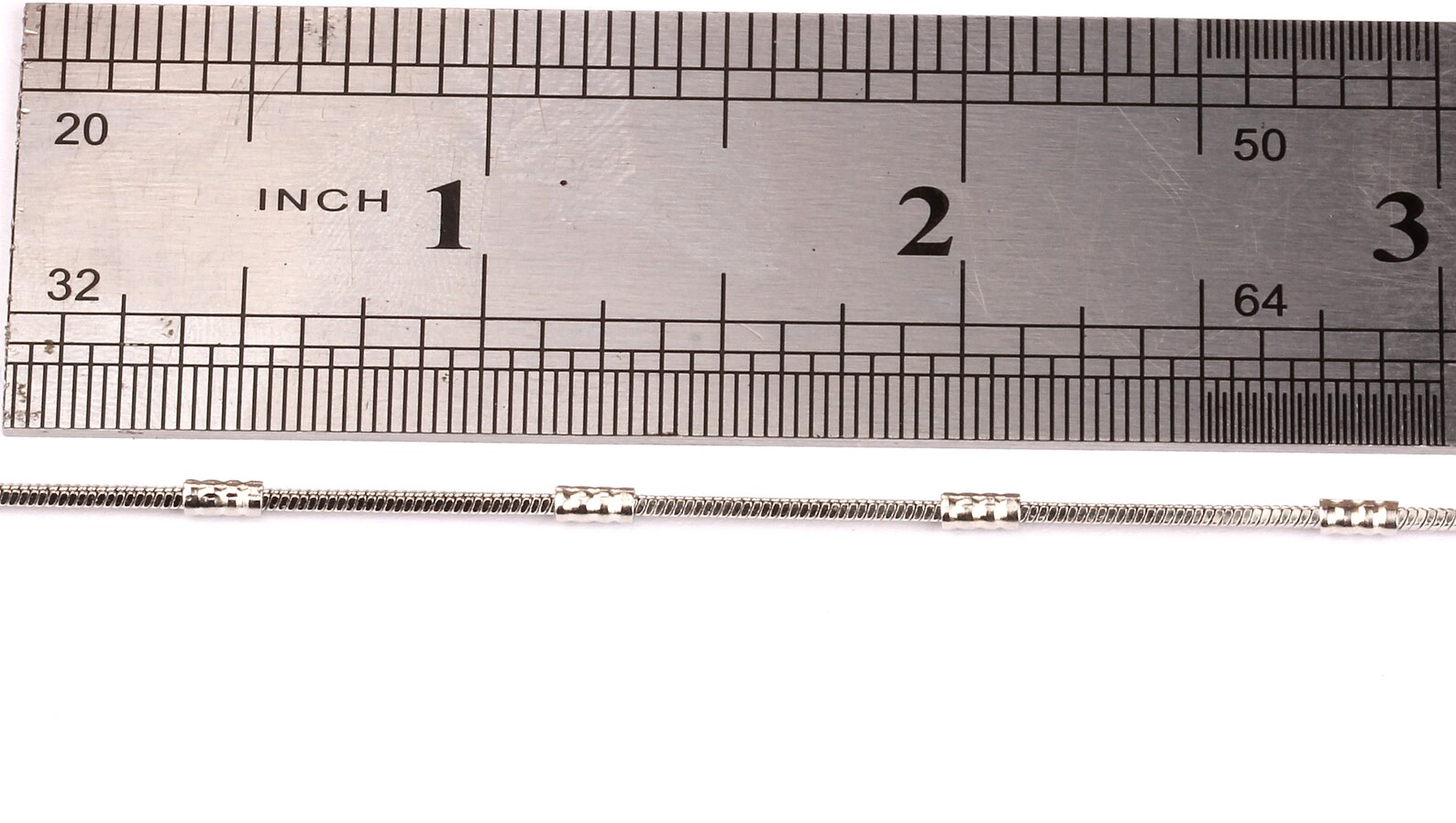 Bar Satellite Cube Snake Chain brass Chain Silver Plated | Etsy