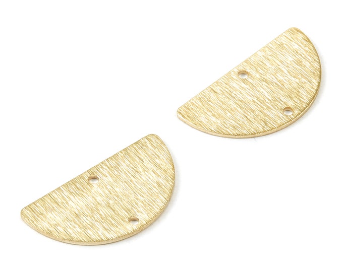 Brass Textured Half Round Charms Textured Semicircle Shaped - Etsy