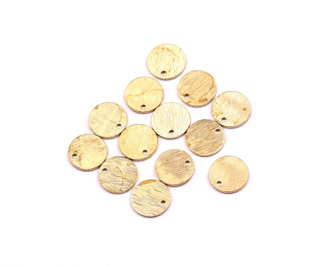 Crescent Stud Raw Brass Cresscent Pad Stainless Steel | Etsy