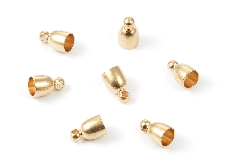 Brass Tassel End Caps - Raw Brass Barrel End - 6*10 - Cord End Caps ...