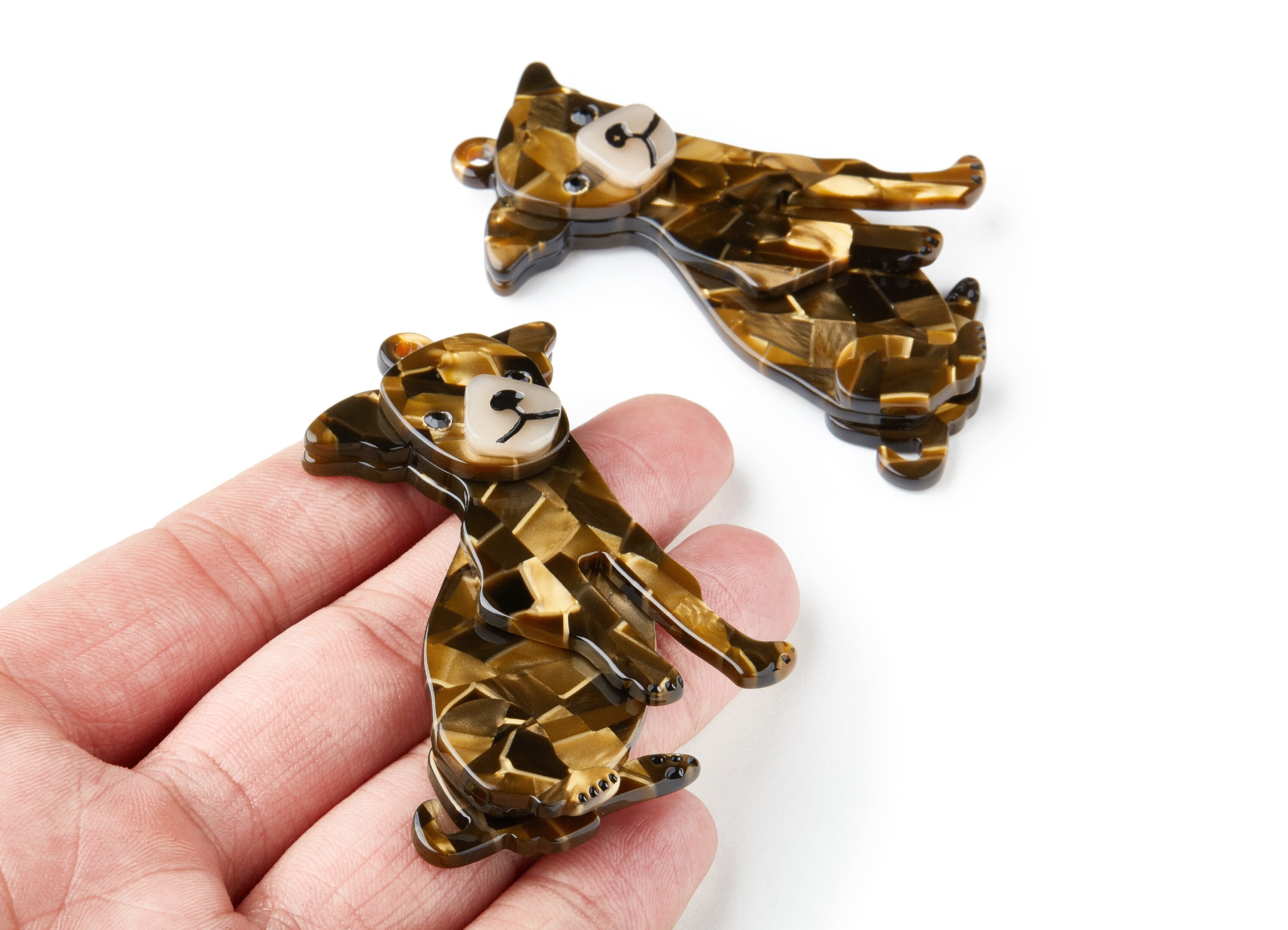 Acrylic Celluloid Acetate Charm Dog Shaped Keychain Pendant - Etsy