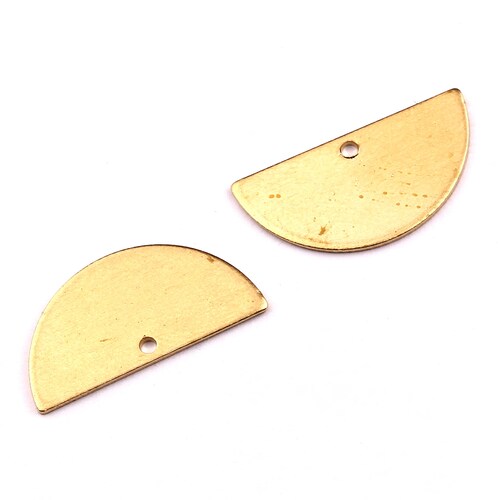 Brass Semi Circle Charms Semi Circle Shaped Raw Brass - Etsy