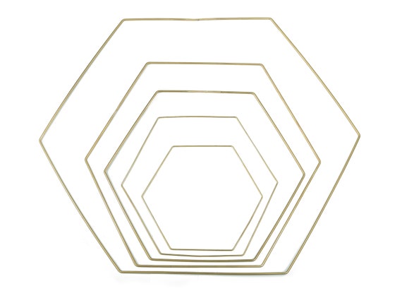 Hexagon macrame hoop store
