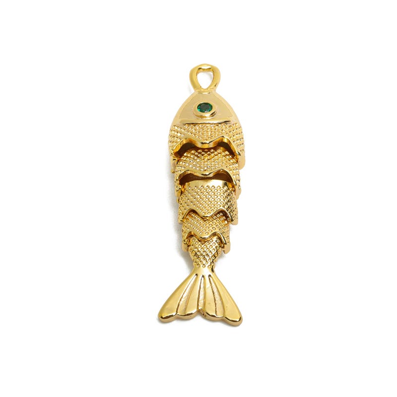 Articulated Fish Pendant - Etsy